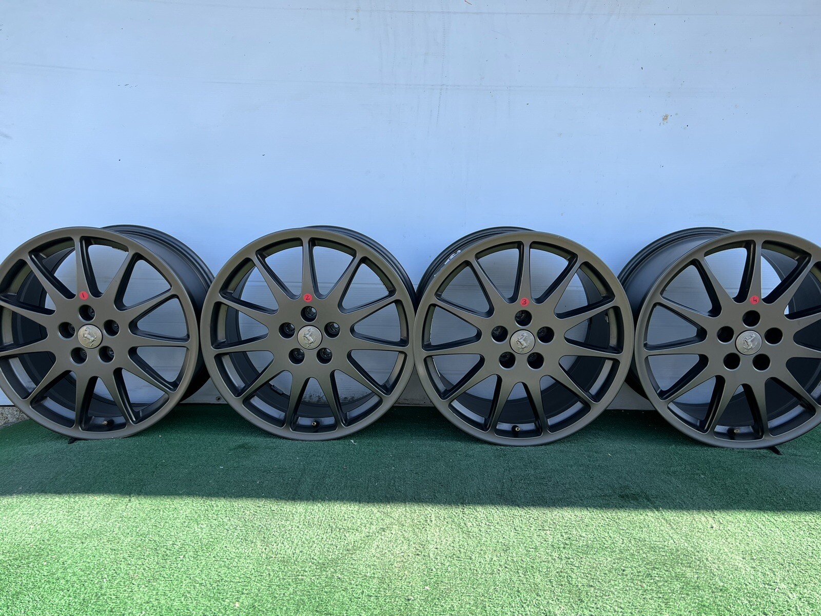 FERRARI 360 MODENA MULTI SPOKE 18" GENUINE FACTORY ORIGINAL OEM WHEELS ...