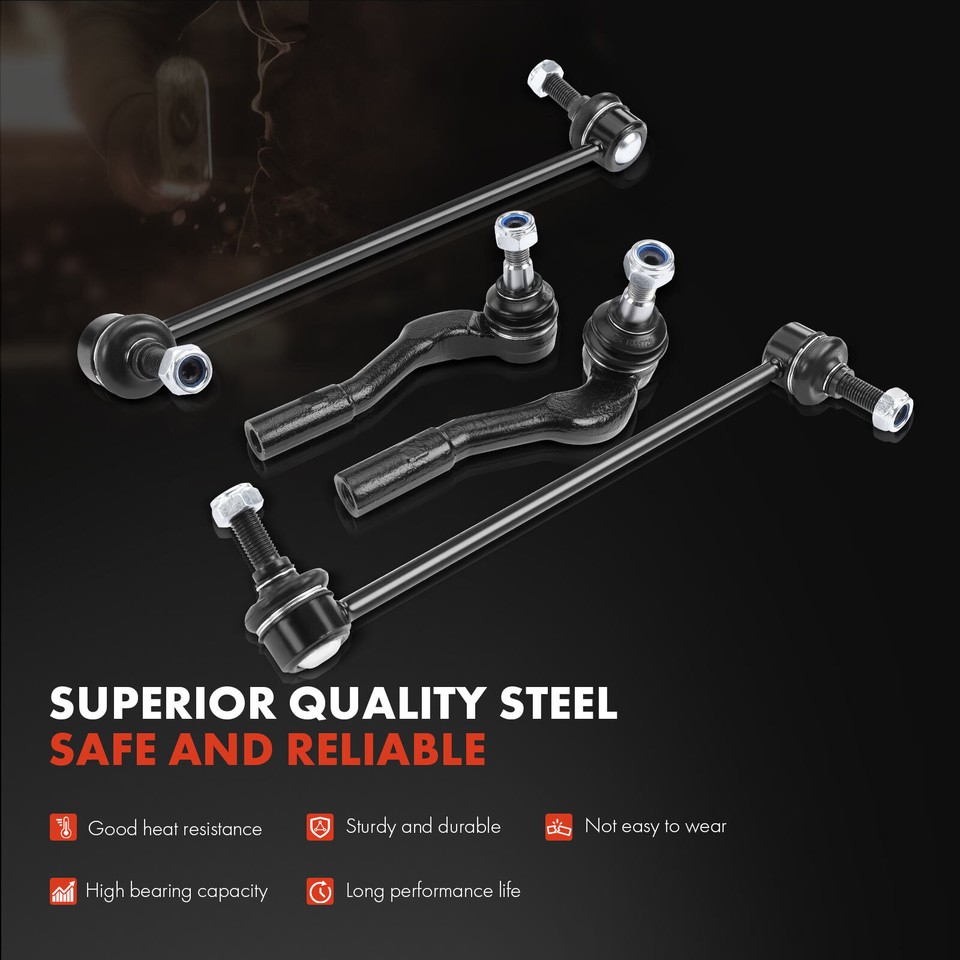 8x Front Control Arm w/Ball Joint Sway Bar Link for Mercedes-Benz C300 ...