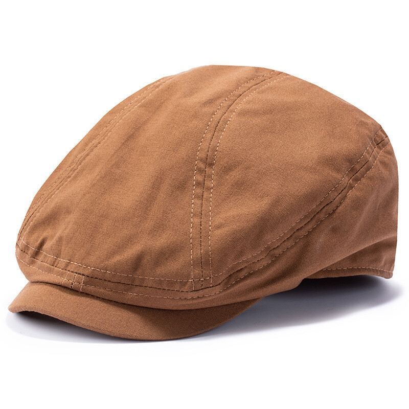 M/L/XL/XXL Mens Newsboy Caps Breathable Cotton Driving Hunting Oversize ...
