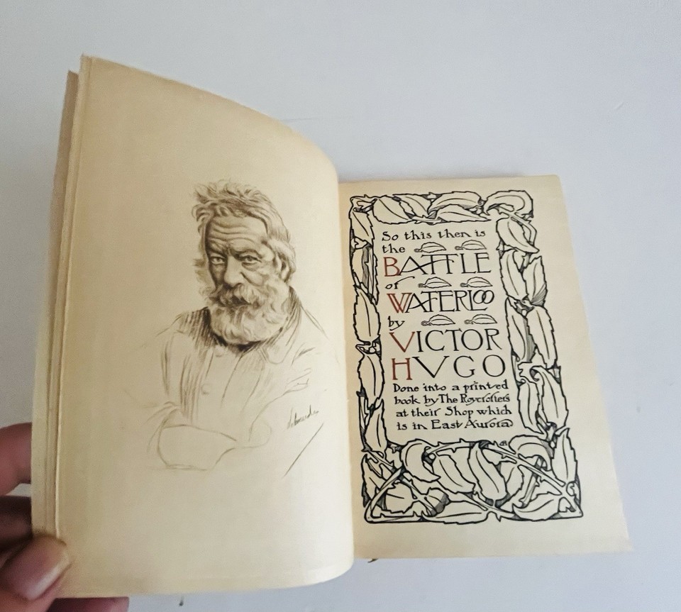 Roycrofters Elbert Hubbard Signed 1907 The Battle of Waterloo Limited ...