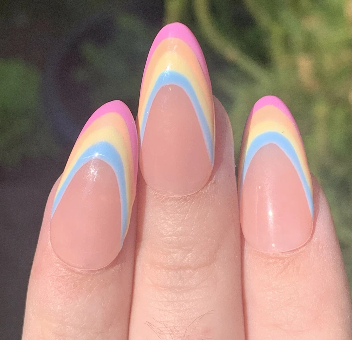 Rainbow Nail Tips