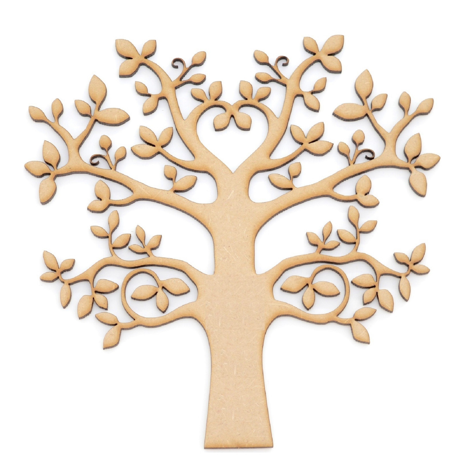 MDF Family Tree Craft Shape Wooden Craft Blank Wedding Guestbook Heart ...