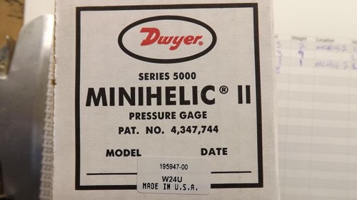 Dwyer Minihelic Series 5000 / 195947-00 / W24U Pressure Gage | eBay