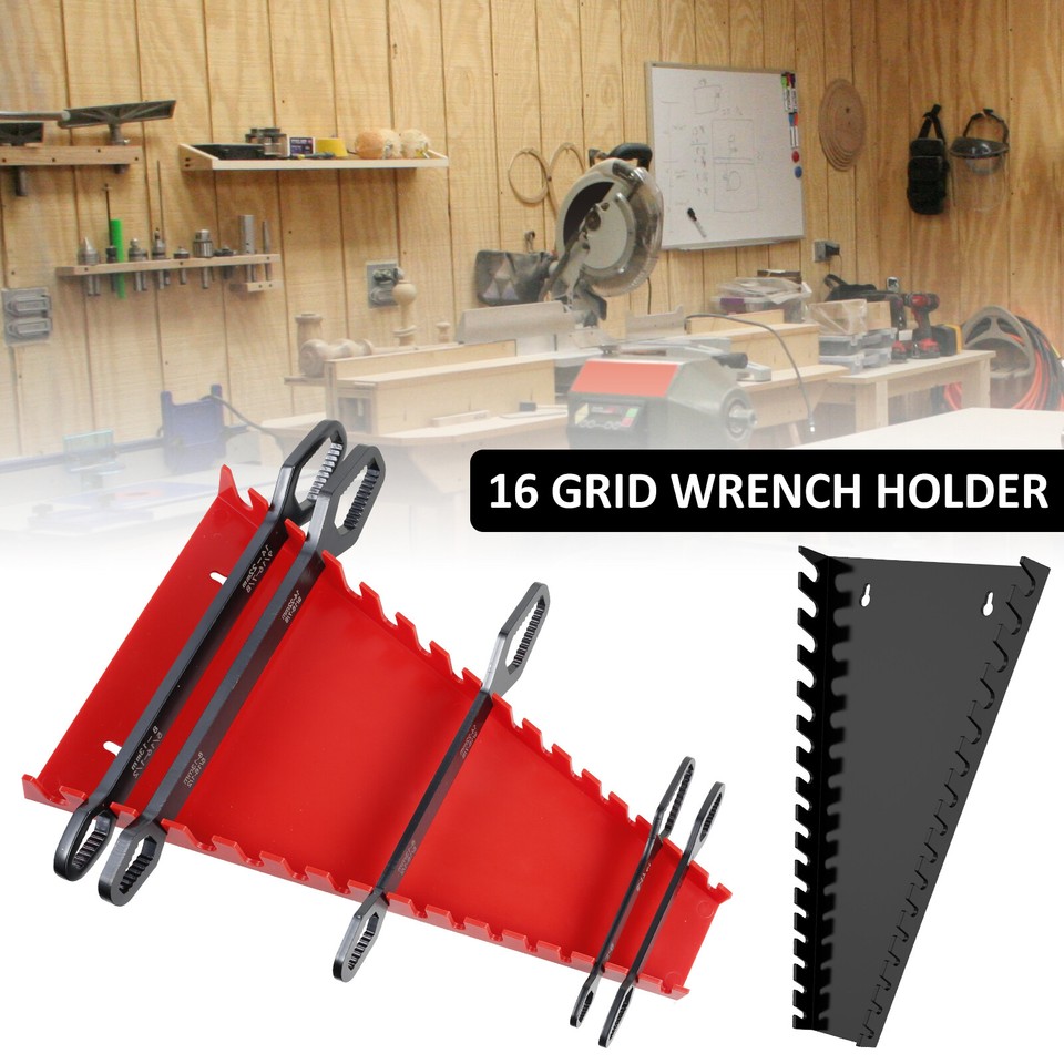 2-PACK Spanner Rack 24 Slots Tool Storage Wrench Holder Organiser ...