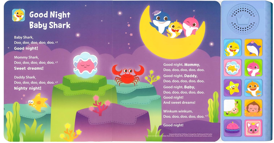 Pinkfong Baby Shark Sound Book - Good-Night - Songs Best 10 Play Song ...