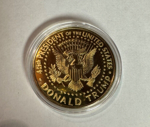 OFFICIAL 2024 GOLD DONALD J TRUMP "LIBERTY" RARE COIN 45th and 47th ...