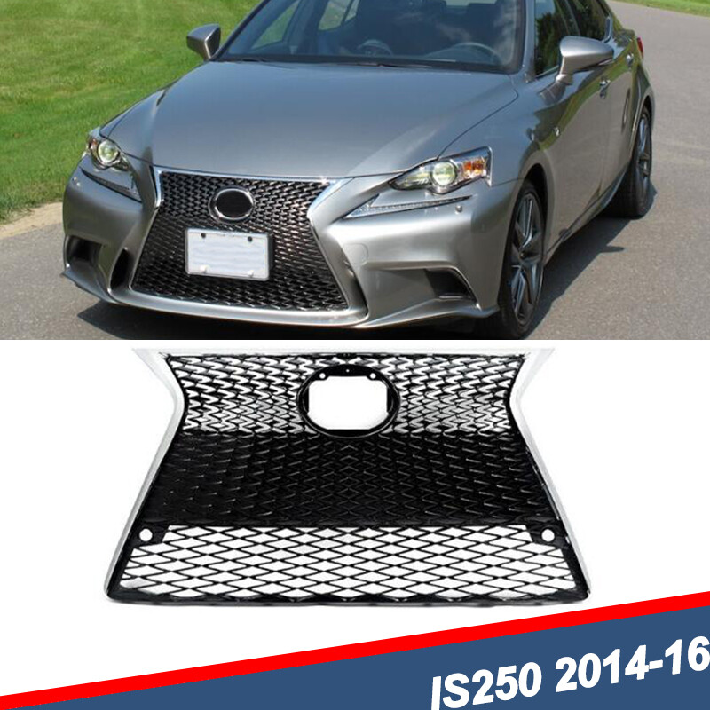 Gloss Black Front Bumper Upper Lower Grill For Lexus IS250 IS350 F ...