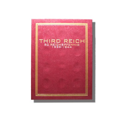 Third Reich Aluminum 50 Pfennig 1939-1944 Coin Folder Flat Opening ...