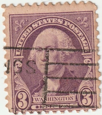 Very RARE 1932 US 3 CENT George Washington Stamp Purple / Violet ...