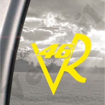 VR 46 Valentino Rossi Moto GP Visor car, laptop, motorbike Decal ...