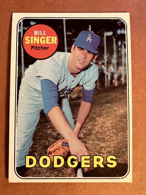 High Grade 1969 Topps #575 - LA DODGERS RHP BILL SINGER 69132 | eBay