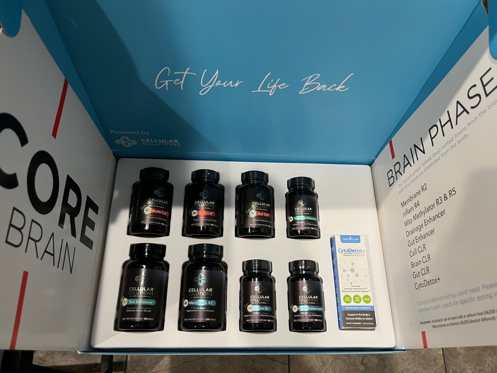 NEW, Sealed Dr. Pompa Brain Phase Supplement Kit Cellular Solutions, AV ...