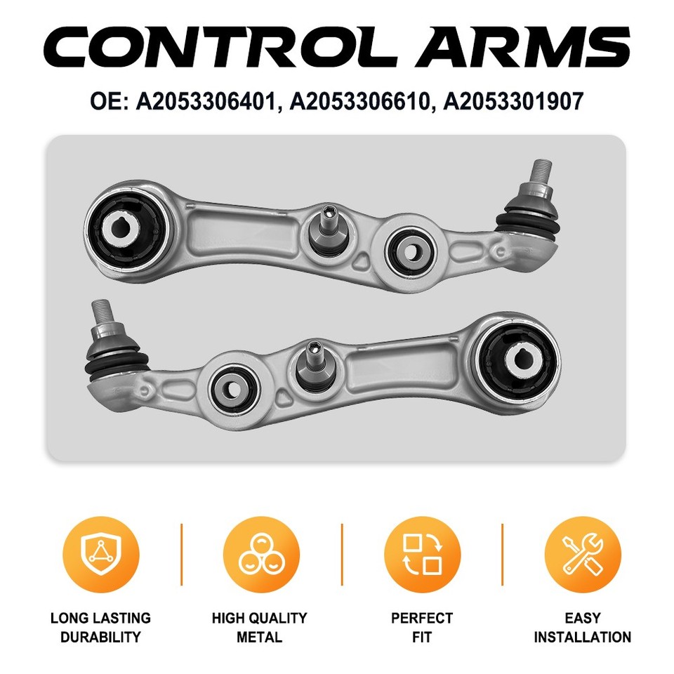 Front LH +RH Lower Control Arm for Mercedes W205 C205 A238 C238 W213 ...