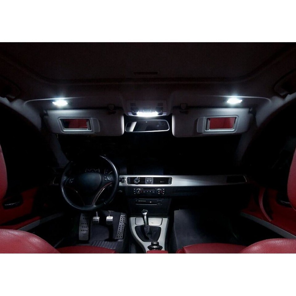 2Pcs/Set 6500K LED Sun Visor Vanity Mirror Lights Car Replacement For ...