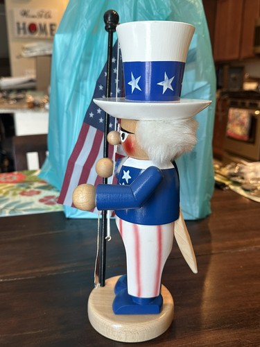 STEINBACH GERMAN WOODEN NUTCRACKER CHUBBY “UNCLE SAM” | eBay