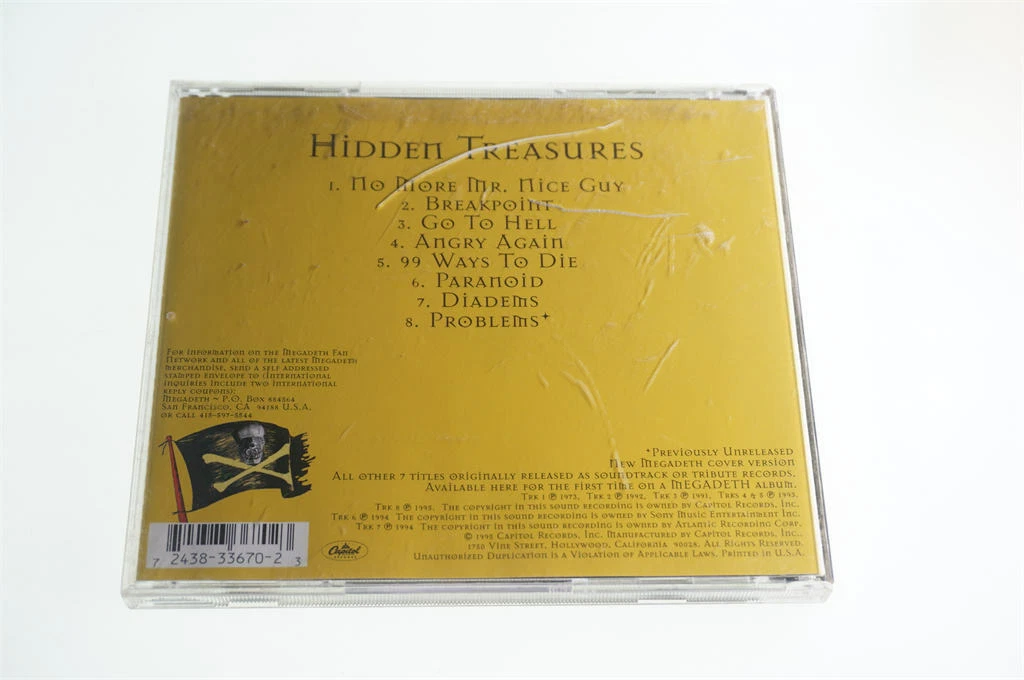 Megadeth Hidden Treasures Version 2