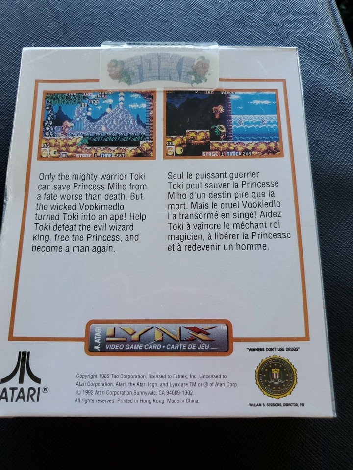 TOKI Atari Lynx NEW DAMAGED BOX Factory Sealed | eBay