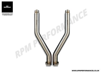 RPM PERFORMANCE Audi RS4 RS5 B9 2.9 TFSI Resonator Exhaust Mid Pipes | eBay
