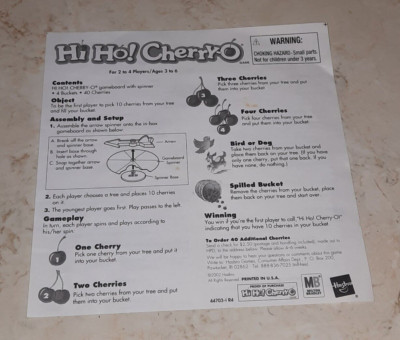 Hi Ho Cheerio Game Replacement Piece | eBay