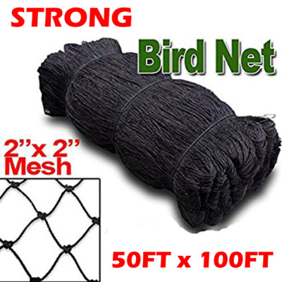 Strong 50ftX100ft Bird Net Netting For Bird Poultry Avaiary Game Pens 2 ...