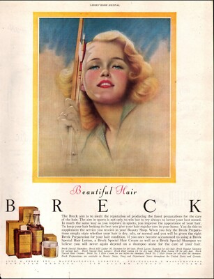 1948 Vintage ad Breck Shampoo retro Cosmetic Portrait Blonde Model Rare ...