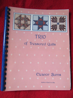 Trio Of Treasured Quilts Spiral 1983 Book by Eleanor Burns - Quilt Crafting | eBay