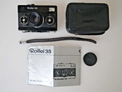 ROLLEI 35 35MM FILM COMPACT CAMERA W/ TESSAR 40MM F/3.5 LENS, GERMANY ...