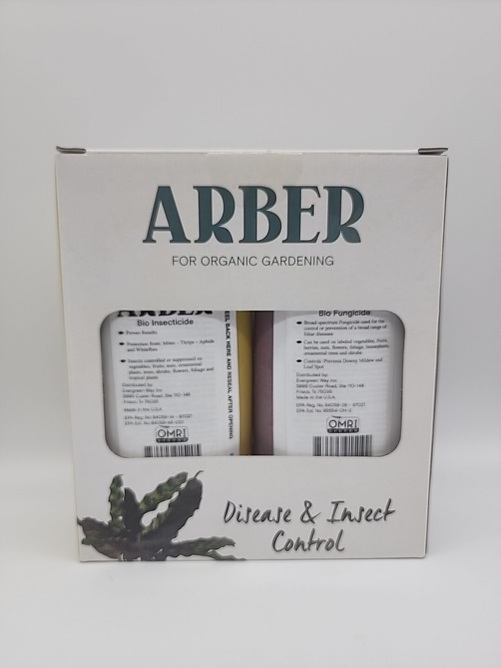 ARBER Organic Disease & Insect Control Starter Set Bio Fungicide ...