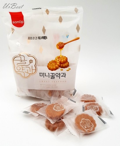 Korean Traditional Deep-fried Sweet Honey Cookies Samlip Mini Yakgwa ...