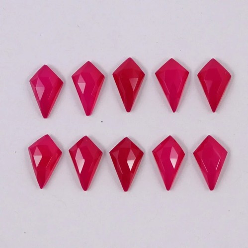 Ruby Chalcedony Kite Shape Rose Cut Flat Bottom Jewelry Making Loose ...