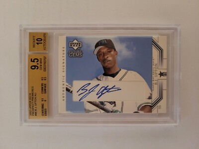 2002 Upper Deck Prospect Premieres BJ B.J. UPTON gem mint BGS 9.5 10 auto RC | eBay