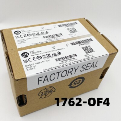 Factory Sealed AB 1762-OF4 MicroLogix 4CH Analog OUTPUT Module 1762OF4 ...