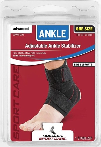 Mueller Advanced Adjustable Ankle Stabiliser Wrap Support | eBay