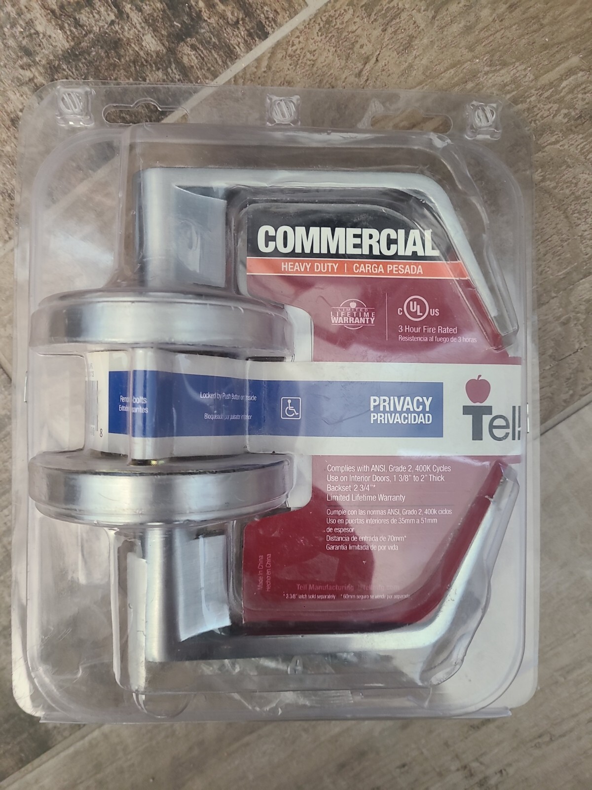 NEW TELL COMMERCIAL HEAVY DUTY INTERIOR PRIVACY DOOR LEVER | eBay