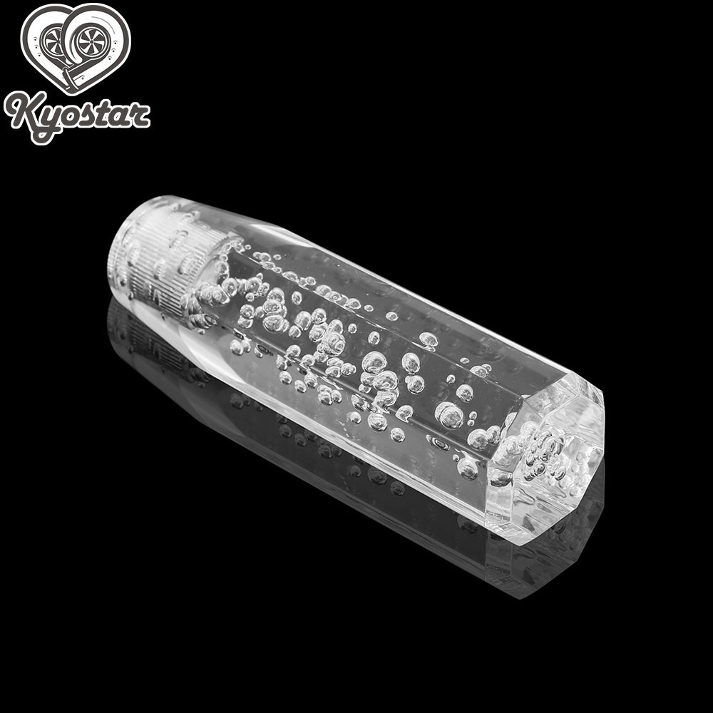 Octagon Acrylic Crystal Air Bubble Manual Shift Knob shifter ...