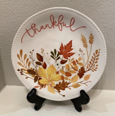 Thankful Fall Harvest 9” Plate By Ashland | eBay