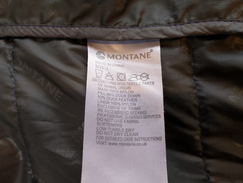 MONTANE PERTEX QUANTUM DOWN PUFFER JACKET LARGE MENS WATERPROOF GOOD | eBay