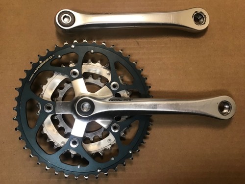 Vintage Shimano Deore XT FC-M737 44/32/22 Triple Crankset Square Taper ...