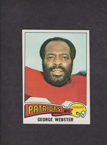 1975 Topps Football Card #186 George Webster New England Patriots NMMT ...