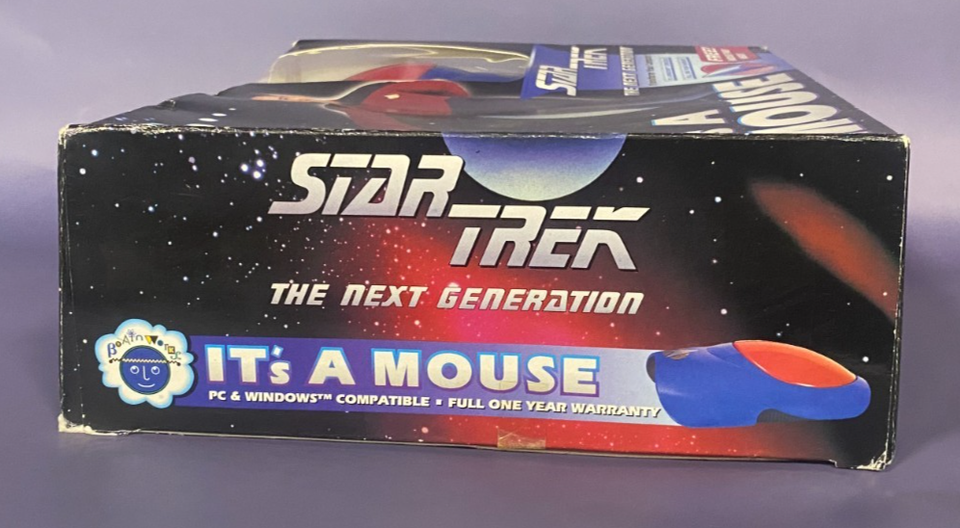 Star Trek TNG “It’s A Mouse” PC Mouse 1995 BrainWorks NOS Boxed w ...