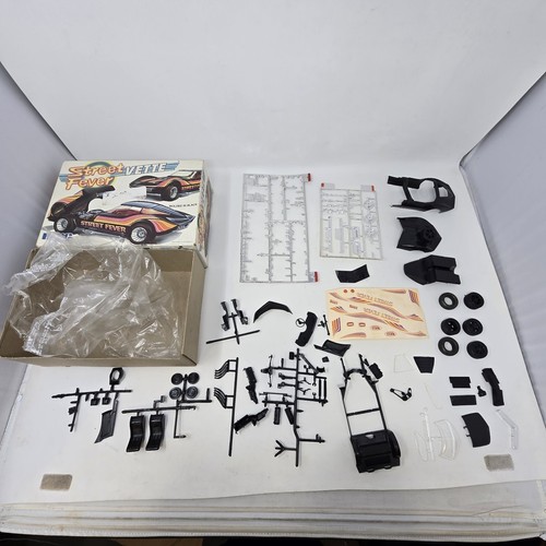 MPC Street Fever Vette Molded In Black Scale 1:25 Model Kit Vintage ...