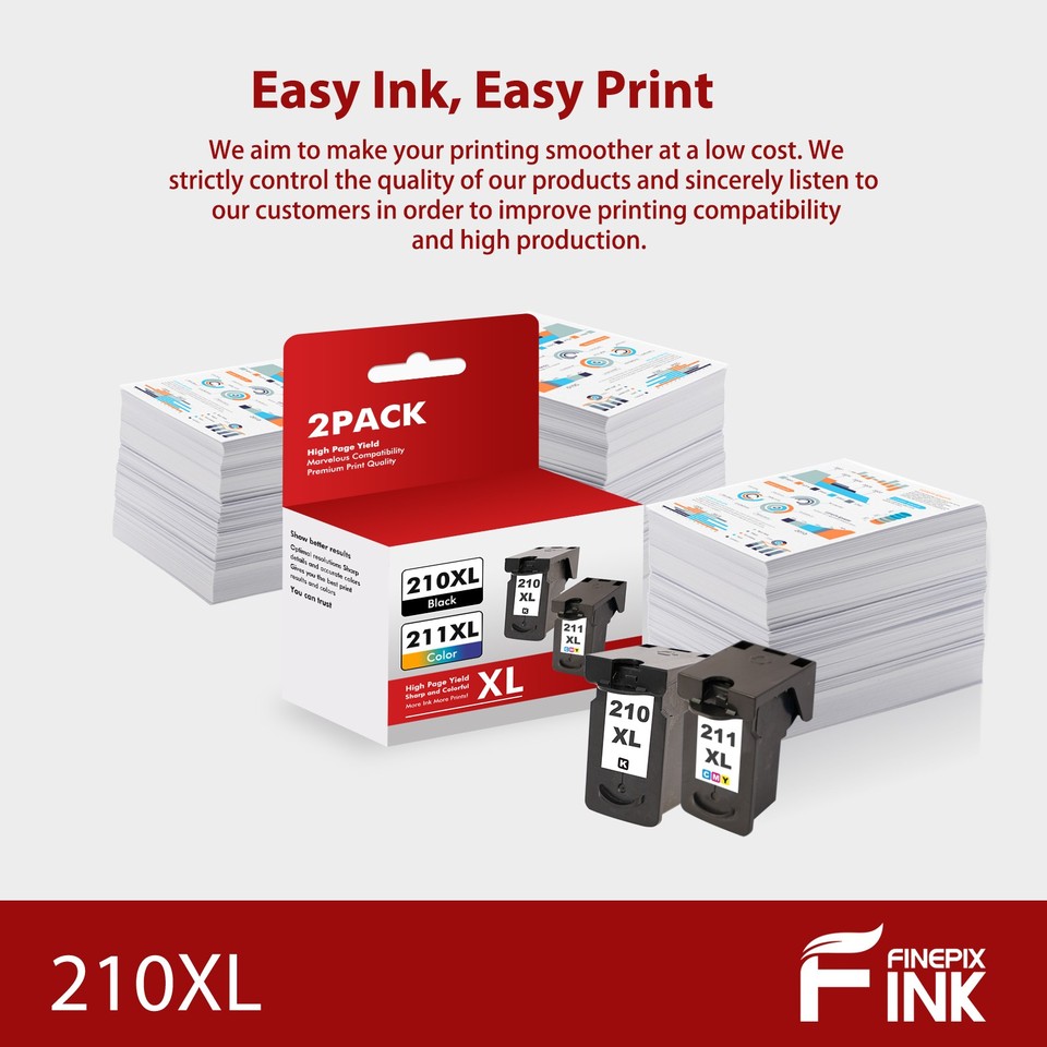 PG-210XL CL-211XL Ink compatible for Canon PIXMA iP2700 iP2702 MP240 ...