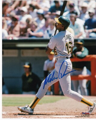 MIKE DAVIS OAKLAND A'S ACTION SIGNED 8x10 | eBay