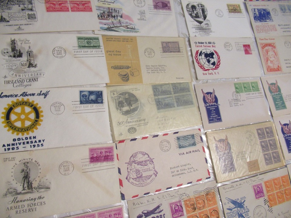 Lot of 75 early Postal Covers, First Day, First Flight, World Fair ...