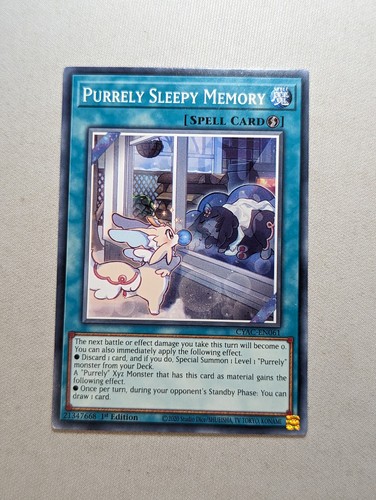Purrely Sleepy Memory - CYAC-EN061 - Common - 1st Ed - Yugioh | eBay