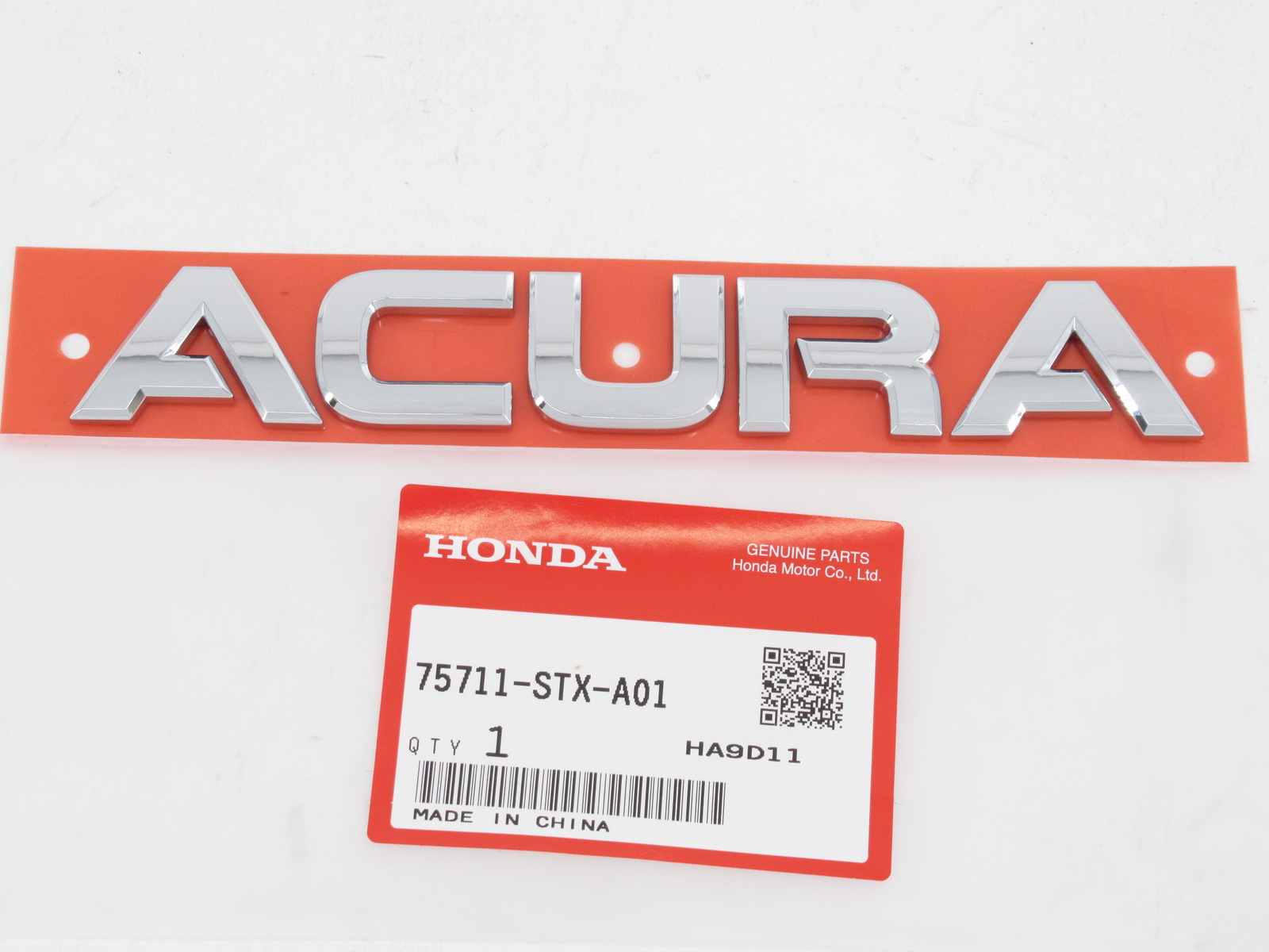 Genuine OEM Acura 75711-STX-A01 "ACURA" Rear Nameplate Emblem Badge ...