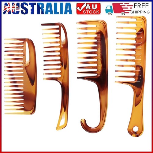 Detangling Curly Hair Comb Back Head Styling Beard Oil Comb Men Wide ...