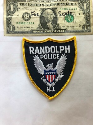 Randolph New Jersey Police Patch un-sewn in Great Shape | eBay
