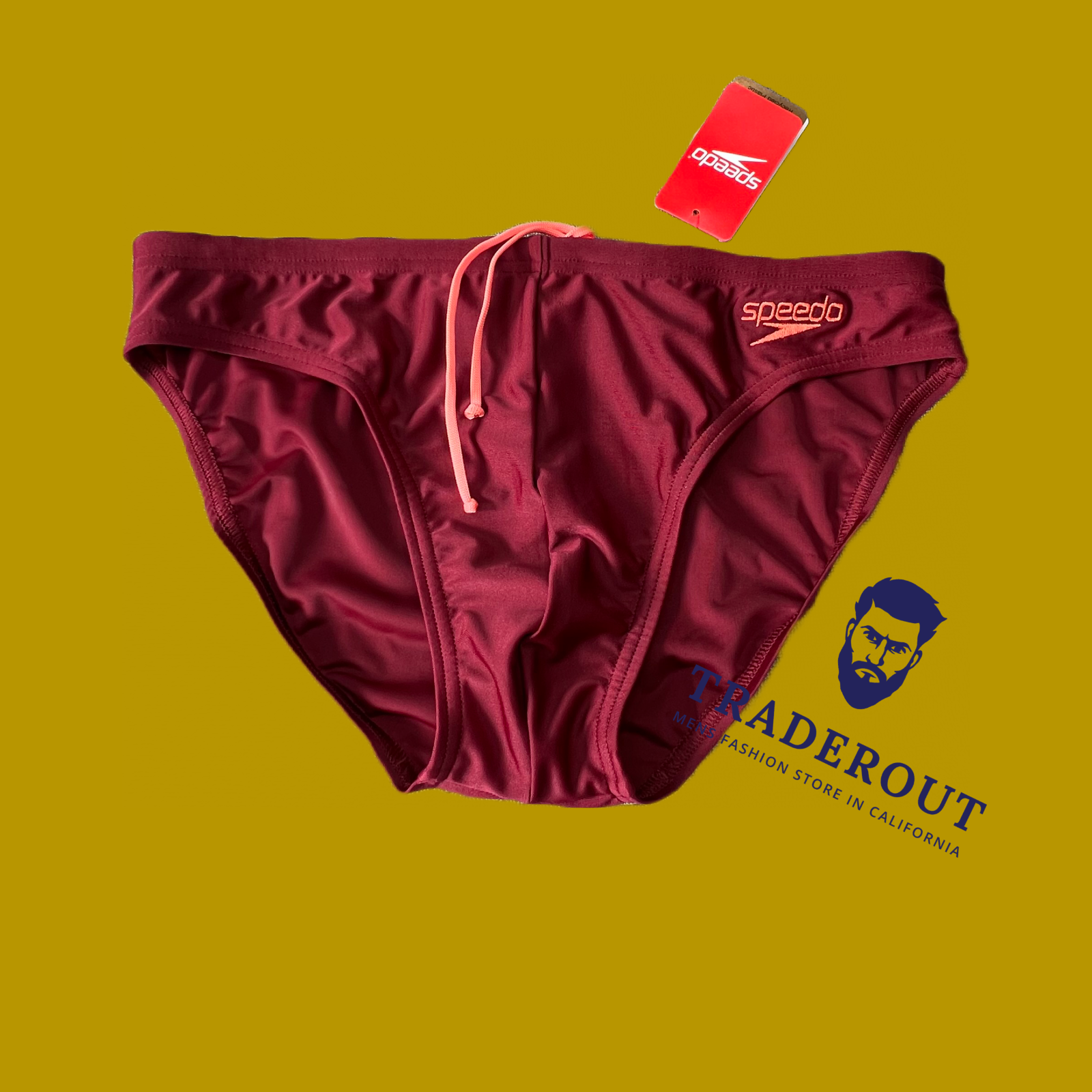 Speedo mens Burgundy red solar swim brief swimwear size 30 32 | eBay