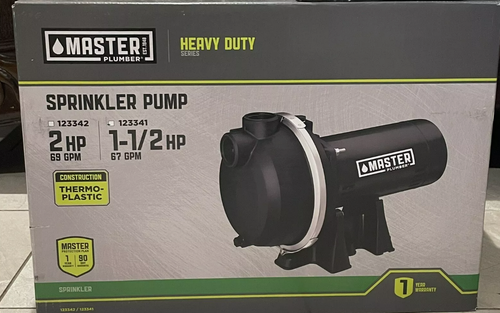 Master Plumber 123341 Sprinkler Pump, 1.5-HP Motor, 115/230V, 67-GPM | eBay